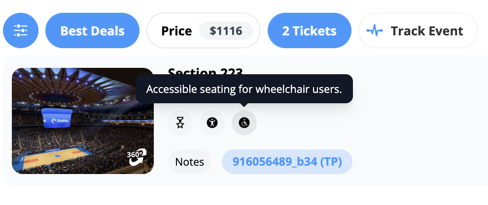 What is “ADA” seating? – TickPick FAQ